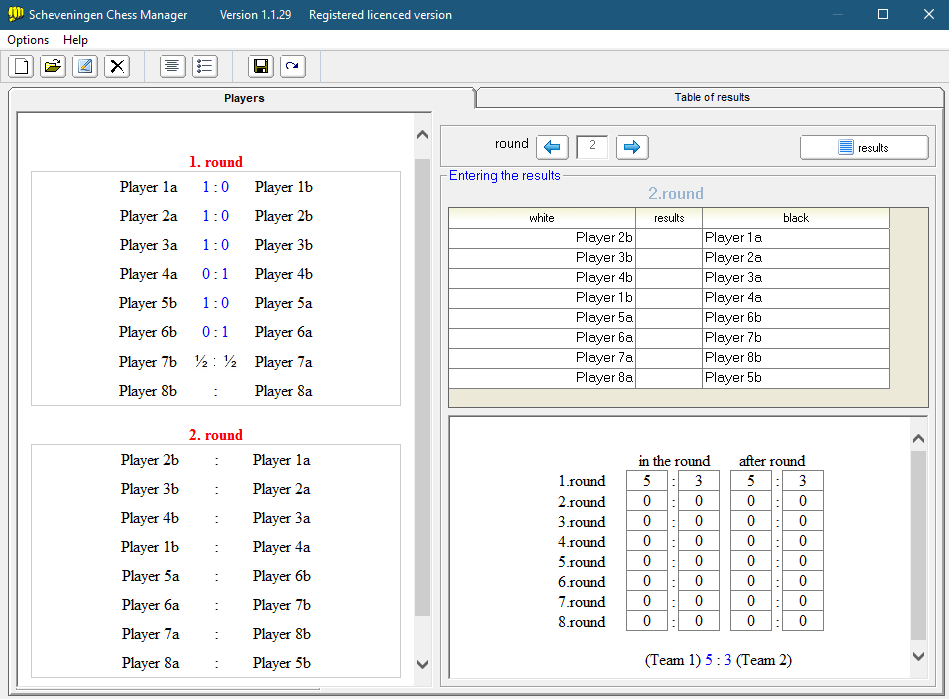 Rimassoft Berger chess manager